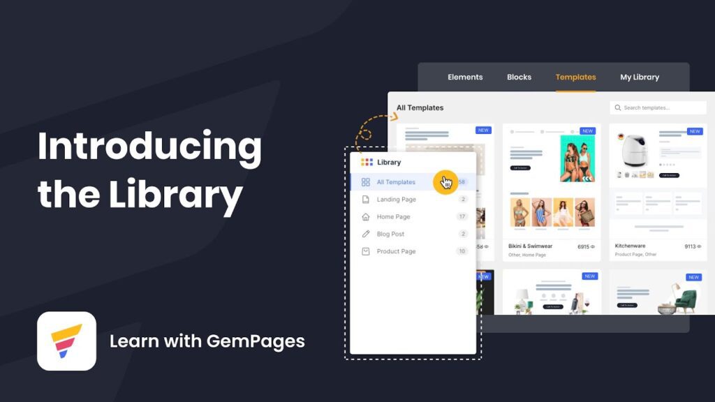 [GemPages v6] Introducing The Library | GemPages Tutorial - GemPages Academy