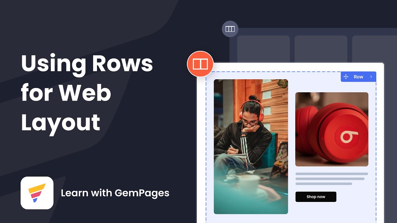 Gempages V6 How To Use Rows Element For Web Design Gempages Tutorial Gempages Academy